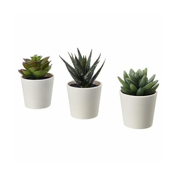 商品サイズ高さ: 12cm植木鉢の直径: 6cmパッケージ個数: 3 ピース植物:ポリエチレンプラスチック（リサイクル材料含有率20%以上） EVA樹脂 塗料内側の植木鉢:ポリプロピレンプラスチック ポリプロピレンプラスチック屋内・屋外兼用...
