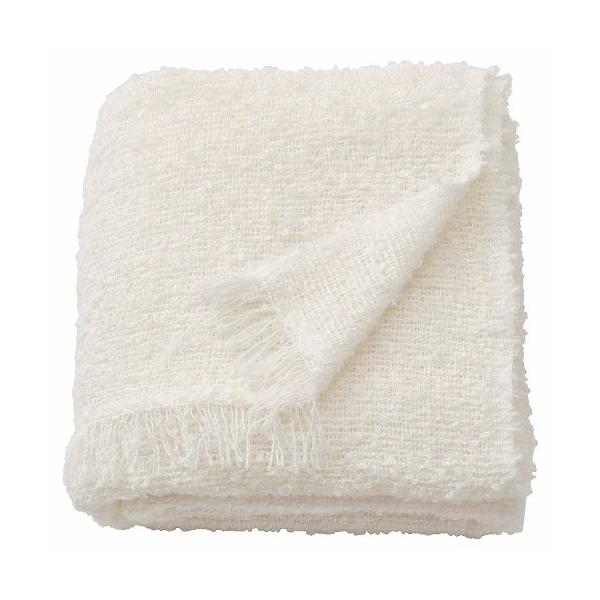 商品サイズ長さ: 170cm幅: 130cmポリエステル100%収縮率：4%以下洗濯機で洗えます（30度以下）漂白不可低温（60度以下）でタンブル乾燥できますアイロン不可ドライクリーニング不可フリンジ付きのとても柔らかなクリンクルニットのひ...