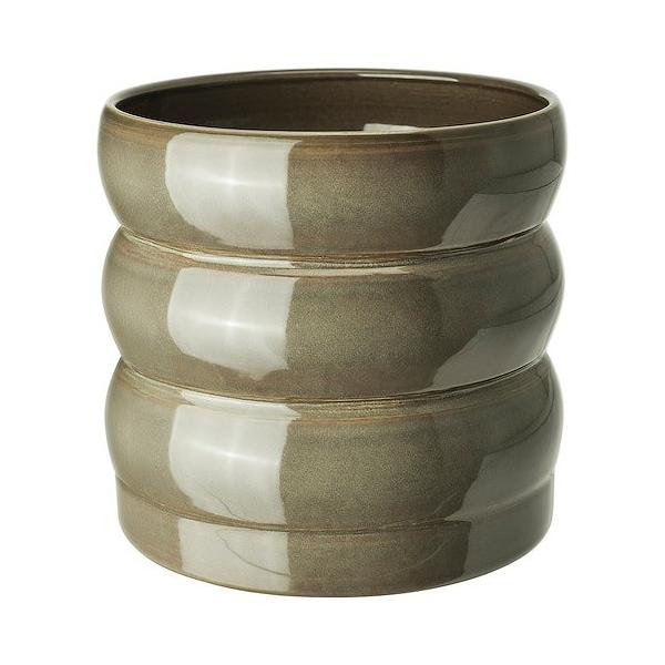 商品サイズ高さ: 18cm内径: 17cm植木鉢の最大径: 15cm外径: 20cmせっ器 顔料釉 シリコーン加工釉薬の反応とは、異なる層に塗った釉薬が、焼成中に溶け合い、一つひとつの鉢カバーに自然な色の変化と濃淡が生まれることを意味します...