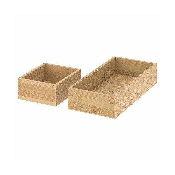 商品サイズパッケージ個数: 2 ピース竹 透明アクリルラッカーENHET エーンヘート オープンウォールフレーム（奥行き15cmまたは30cm）にぴったり収まります。カトラリーやスパイスミルから香水瓶や容器まで、何にでも対応する大きなトレイ...