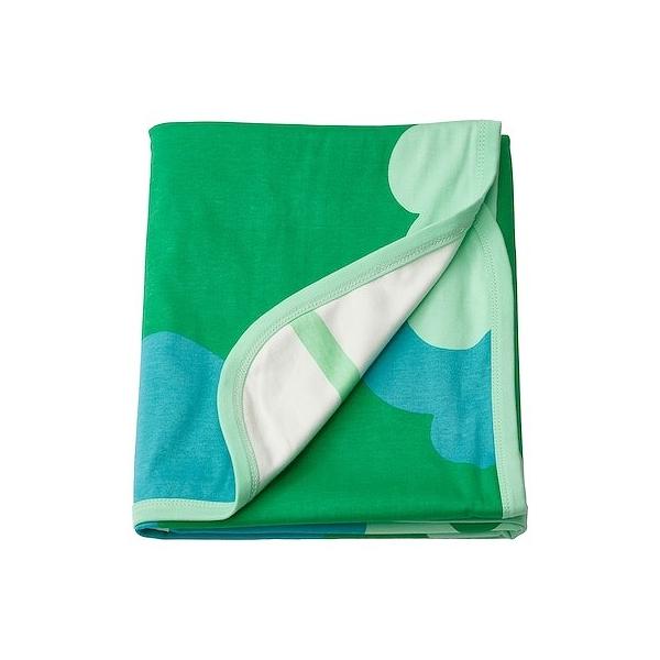 商品サイズ長さ: 100cm幅: 80cm綿 100%対象年齢：0歳以上綿100％。お子さまの肌に優しい天然素材です。洗うたびに、柔らかさが増しますサイズが小ぶりなので、さっとたたんでカバンに入れられます。旅行に行くときに便利です簡単に着け...