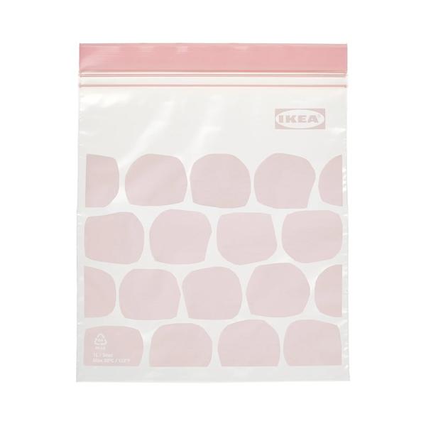 商品サイズ容量: 1 lパッケージ個数: 25 ピース素材ポリエチレン .お手入れ方法手洗いのみ冷凍庫でも使用できます耐熱温度：50℃おやつや食品をおしゃれに持ち歩きましょう！ でもお急ぎください。夏らしいピンク模様のISTAD イースター...