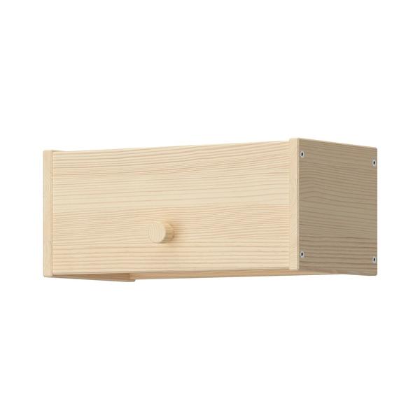 商品サイズ幅: 40cm奥行き: 21cm高さ: 17cm素材パイン無垢材安全に設置するため、必ず壁に固定してください。 壁面の材質によって異なる固定具が必要です。 自宅の壁に適したネジを使用してください(商品には含まれていません)取り付け...