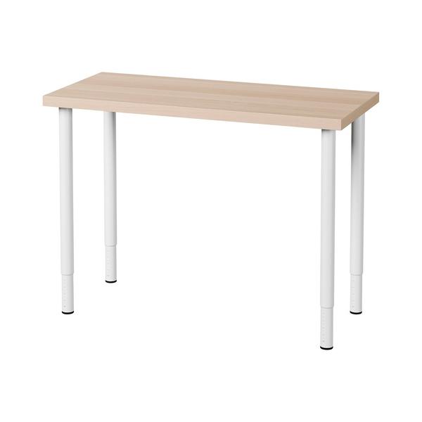 商品サイズ長さ: 100cm幅: 45cm高さ(最小): 63cm高さ(最大): 93cm素材天板上部:繊維板 アクリル塗装フレーム:パーティクルボード プラスチックエッジコア材:ハニカム構造ペーパーパッキング((リサイクル材料含有率70％...