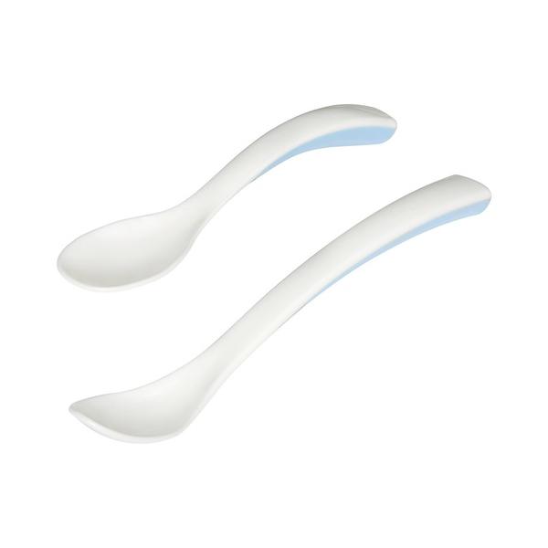 素材ポリプロピレン .お手入れ方法食器洗い乾燥機で洗えます(70度まで)セット内容：ベビースプーン(13cm)1本、フィーディングスプーン(16cm)1本長いスプーンは大人用、持ちやすいスプーンは子ども用です。お子さまが自分で食べることを覚...