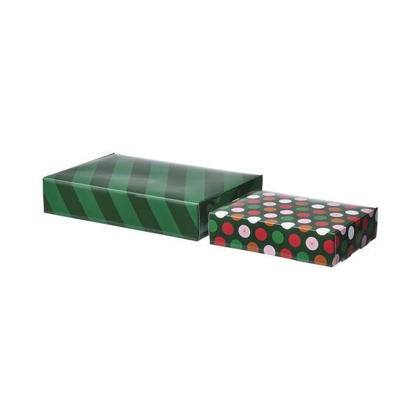 素材ペーパーセット内容(各1点)：ボックス 小(20x15x5cm)、ボックス 大(30x20x6cm)デザイナーKatie Kirk