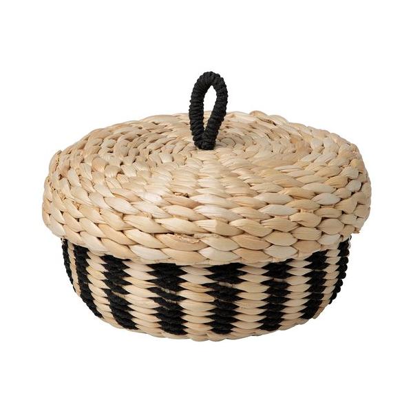 商品サイズ高さ: 11cm幅: 21cm容量: 2 l直径: 21cm素材綿 100% 透明アクリルラッカー バナナ繊維お手入れ方法洗濯不可きれいな布でから拭きしてください湿気や水気のない乾燥した場所でのみご使用くださいバナナ繊維とブラック...