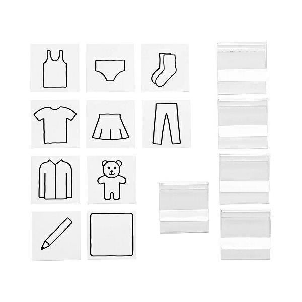 商品サイズパッケージ個数:5 ピース幅:6 cm奥行き:2 cm高さ:6 cmラベルホルダー:PET樹脂ラベル:ペーパー, 無塩素漂白紙かたづけをゲームにしましょう。ラベルホルダーにイラストを入れておくと、子どもも大人も引き出しやワードロー...