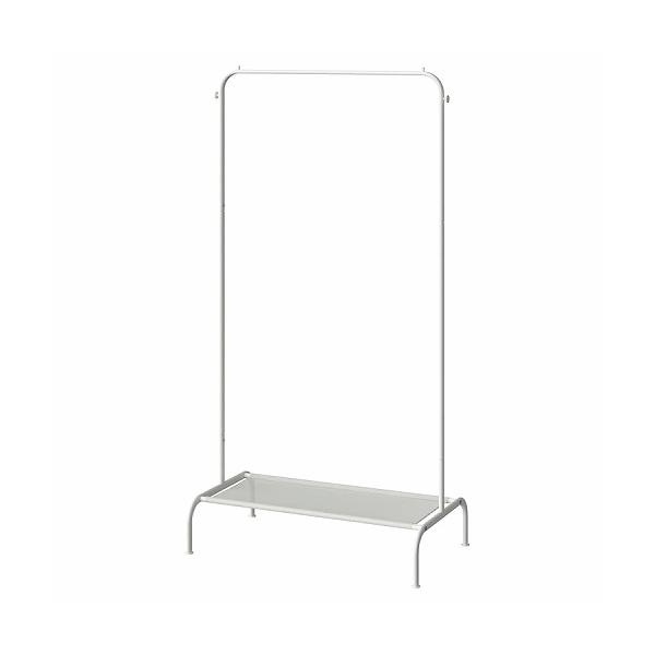 商品サイズ奥行き: 43cm高さ: 147cm幅: 78cm最大荷重 ラック1個: 15 kg最大荷重 フック: 2 kg布製シェルフの最大荷重: 8 kg基本素材:スチール エポキシ ポリエステル粉体塗装ポールキャップ:ポリプロピレンプラ...