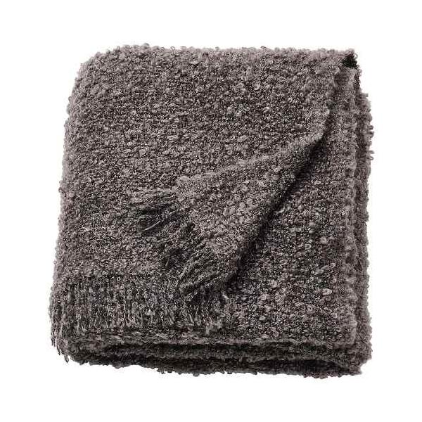 商品サイズ長さ: 170cm幅: 130cmポリエステル100%収縮率：4%以下洗濯機で洗えます（30度以下）漂白不可低温（60度以下）でタンブル乾燥できますアイロン不可ドライクリーニング不可フリンジ付きのとても柔らかなクリンクルニットのひ...