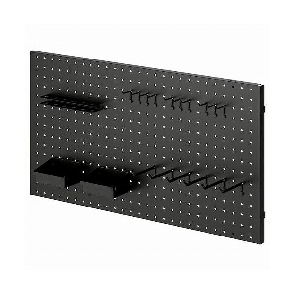 商品サイズ幅: 84cm高さ: 45cm最大荷重 フック: 1 kg有孔ボード ホルダー ボックス 固定具:スチール、亜鉛メッキ 粉体塗装フック:スチール 粉体塗装壁の材質により使用できるネジの種類が異なります。取り付け壁面の材質に適したネ...