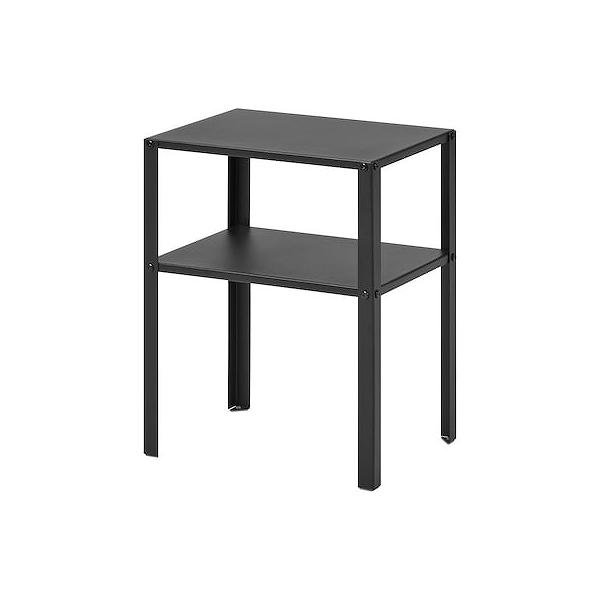 商品サイズ幅: 37cm奥行き: 28cm高さ: 45cmスチール エポキシ ポリエステル粉体塗装室内専用このシンプルなブラックのベッドサイドテーブルは、小さく実用的な素晴らしいアイテムです。ベッドやソファの隣に置いたり、狭いスペースで活用...