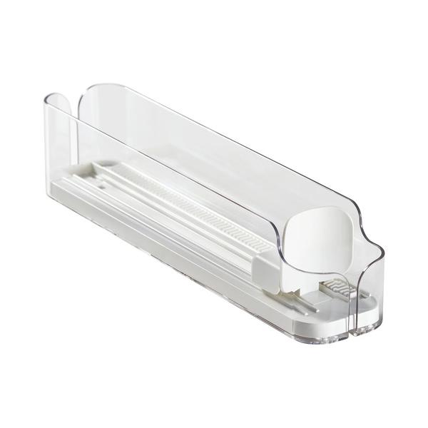 商品サイズ長さ: 30cm高さ: 7cm幅: 6cm素材サイドパネル:AS樹脂ベース:ABS樹脂お手入れ方法湿らせた布で水拭きしてください直径54?66mmの缶 ボトル用缶 ボトルを4本まで収納できますこのホルダーを使えば、冷蔵庫内の飲み物...