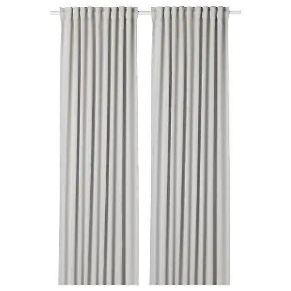 商品の大きさ長さ:250 cm幅:145 cm材料ポリエステル（リサイクル材料含有率90%以上）100%冬の冷気や夏の熱気を防ぐのに効果的ですカーテンロッドまたはカーテントラックに取り付けてお使いくださいギャザリングテープ付き。RIKTIG...