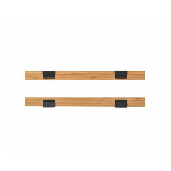 商品の大きさ幅: 40 cm高さ: 3 cmハンガー/ エッジ板: 竹, 透明アクリルラッカークリップ: スチール, エポキシ/ポリエステル粉体塗装吊り下げ器具: ポリプロピレンプラスチック組み立て＆設置壁の材質により使用できるネジの種類が...