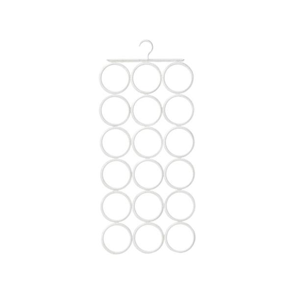 スカーフやベルト、ネクタイなどを整理して保管できます洋服ハンガー1本分のスペースに、スカーフやベルトなどを18点も収納できます洗面所など、湿気の多い場所でも使用できますお取り扱い上の注意手洗いしてください（30℃以下）漂白不可タンブル乾燥不...