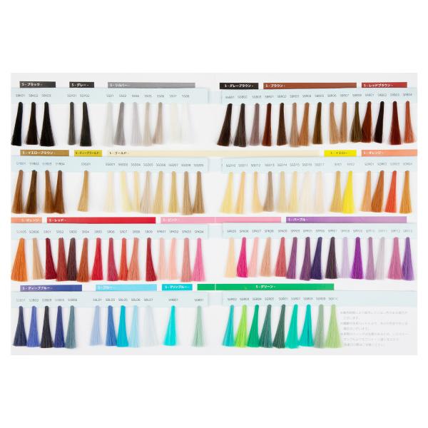 ハロウィン 仮装 ウィッグ 見本 ヘアカラーチャート カラー見本