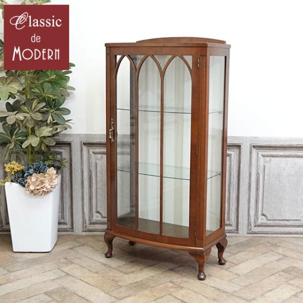 ●品名・品番antique80316　ショーケース　1940年頃　ビーチ材　イギリス●サイズW 66 x D 34 x H 125 (天板高 121) cm●商品についてすっきりとしたデザインのショーケースです。シンプルなのに思わず見とれて...