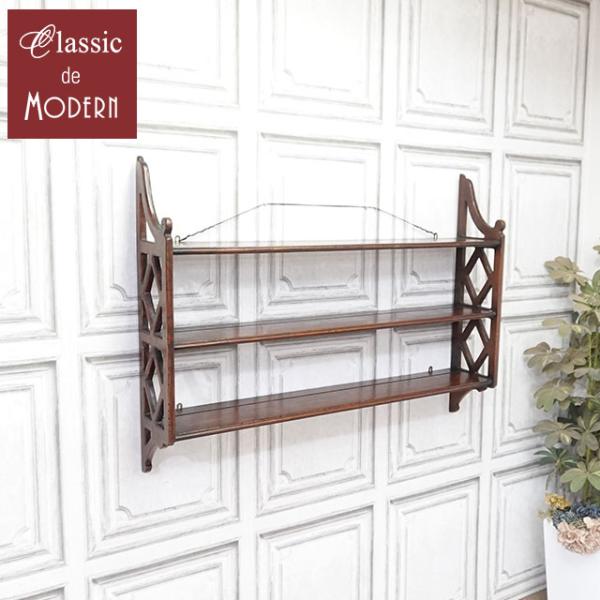 ●品名・品番antique80651　ウォールシェルフ　1930年頃　オーク材　イギリス●サイズW 122 x D 23 x H 90 cm重さ 約13.8kg●商品について上品な佇まいが魅力的なウォールラック(ハンギングラック)です。細部...