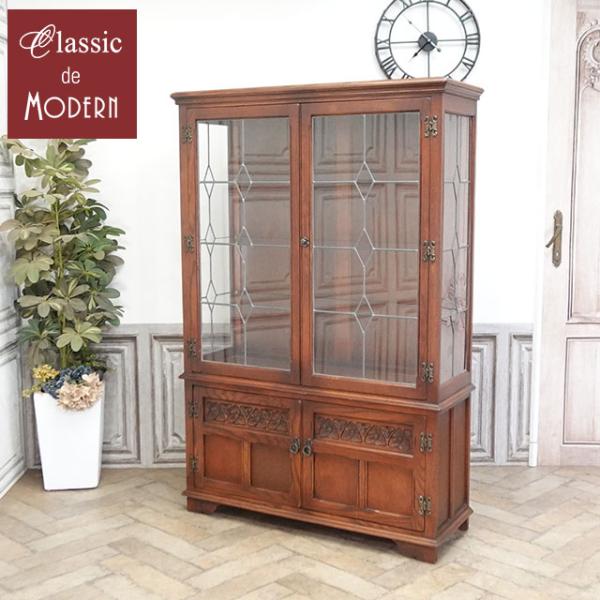 ●品名・品番antique80850　ショーケース　1950年頃　オーク材　イギリス●サイズW 108 x D 39 x H 161.5 cm●商品について人気のOldCharm(オールドチャーム)のショーケース(ディスプレイキャビネット)...