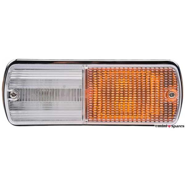 英国の大手ミニ専門ショップミニスペアーズ社より取り寄せました。プラスチックメッキ部分に多少キズがありますので、ご了承ください。CLUBMAN FRONT INDICATOR LAMP R/HFront side and indicator ...