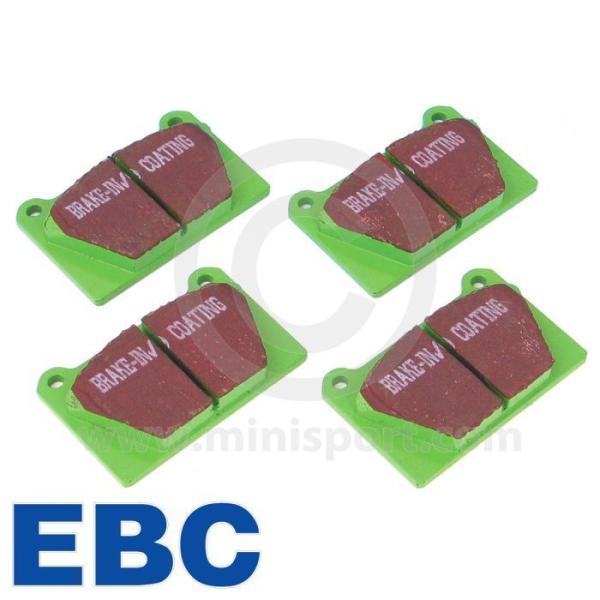 ロードユース では最上級品です。    A set of EBC Greenstuff performance brake pads for all Mini Sport 4 pot alloy calipers.EBC award win...
