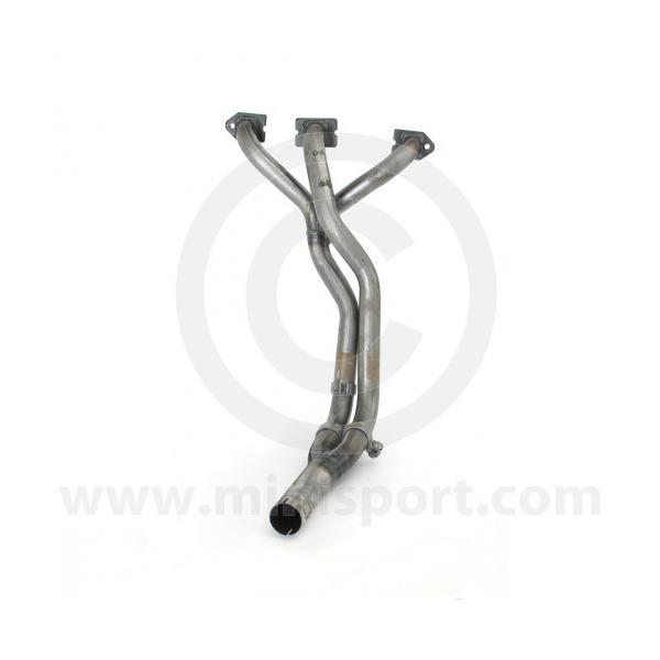 英国ミニスポーツ社より取り寄せています。  マニフロー社プレート付 排気側内径45（外形48くらい） 凹み、サビありますので修正して使ってください。）一般的にキャブ車用として販売されています。1.3キャブクーパー用としてはもう一種出品してい...