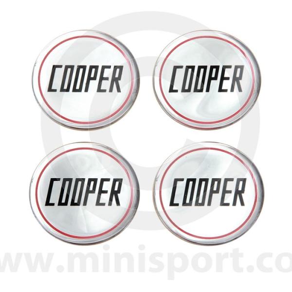英国ミニパーツショップより取り寄せました。 SPO10(230309)4個組直径42mmくらい高級感があるものです。後期純正ホイールセンターキャップ用。英国クーパーブランド純正品A brand new Genuine Cooper prod...