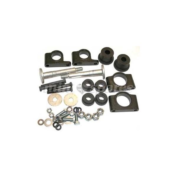 ミニスペアーズ社 リアサブフレーム ブッシュ＆ボルトセット     REAR SUBFRAME FITTING KIT INC TRUNNIONS 1976 ONWARDSThis kit contains all the parts fr...