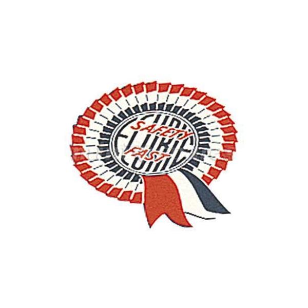 内部用 丸い部分の外径 は85ｍｍくらいです。SAFETY FAST ROSETTE TRANSFER (WINDOW)INTERNALTR206safety Fast rosette for internal windscreen onl...