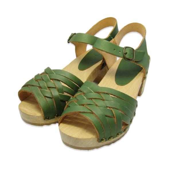 ◇商品説明◇■ブランド　：BOSABO■色・素材　：グリーン■サイズ　　：表記サイズ：37 約23.5cm前後 ヒール高さ：約6.5cm 23.5cm相当■状態　　　：S 未使用品 (保管/展示/試着等の微細な状態変化がございます。) 製造...
