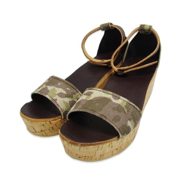 ◇商品説明◇■ブランド　：BOSABO■色・素材　：カモ■サイズ　　：表記サイズ：37 約23.5cm前後 ヒール高さ：約5.5cm 23.5cm相当■状態　　　：S 未使用品 (保管/展示/試着等の微細な状態変化がございます。) 内装にや...