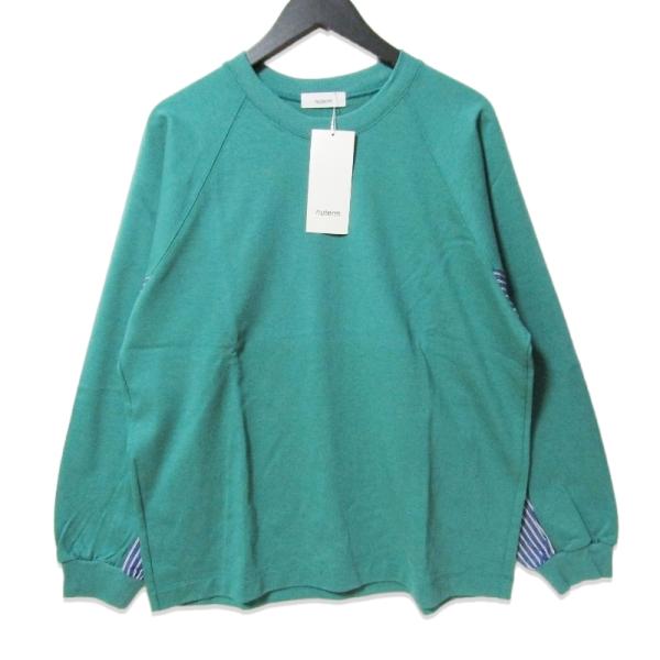 ◇商品説明◇■ブランド　：nuterm■色・素材　：Emerald Green/コットン■生産国　　：日本製■サイズ　　：表記SIZE：M 着丈：約65cm 身幅：約59.5cm ゆき丈：約81.5cm  ■状態　　　：S 未使用品 (保管...