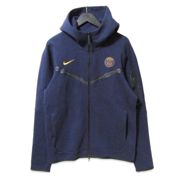 ◇商品説明◇■ブランド　：NIKE × Paris Saint-Germain■色・素材　：BLACKENED BLUE/コットン ポリエステル■生産国　　：ベトナム製■サイズ　　：表記SIZE：M 着丈：約67cm 身幅：約55cm 肩幅...