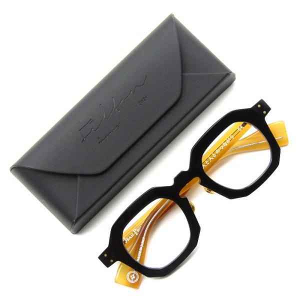 ◇商品説明◇■ブランド　：JEAN FHILIPPE JOLY × Filton■色　　　　：フレーム:C-1 ブラック/ライトブラウンササ/レンズ:クリアレンズ/伊達メガネ（度なし）としてご使用いただけます。■サイズ　　：サイズ：43□2...