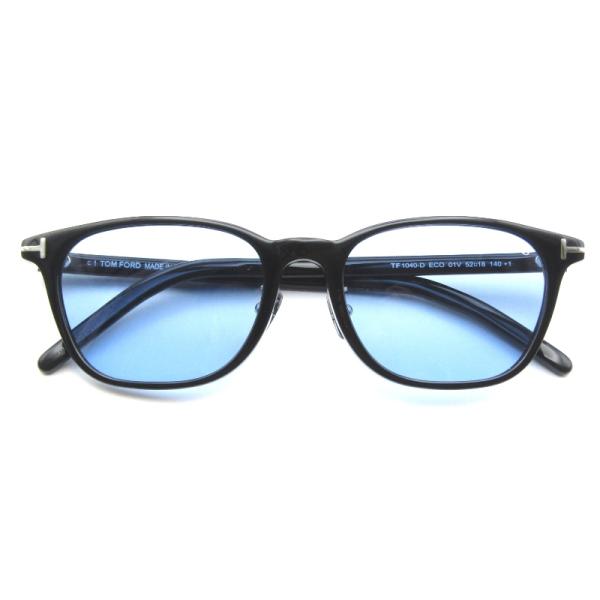 ◇商品説明◇■ブランド　：TOM FORD■色　　　　：フレーム:01V ブラック/シルバー/レンズ:ライトブルー■サイズ　　：サイズ：52□18-140 レンズ 縦：約38mm フロント縦：約42mm フロント横：約140mm ■状態　　...