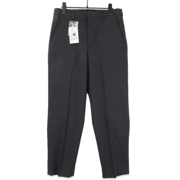 ◇商品説明◇■ブランド　：SOPHNET.■色・素材　：チャコールグレー/ウール■生産国　　：不明■サイズ　　：表記SIZE：2 ウエスト（調節可能）：約38.5cm 股上：約28.5cm 股下：約68cm ワタリ：約28cm 裾幅：約19...