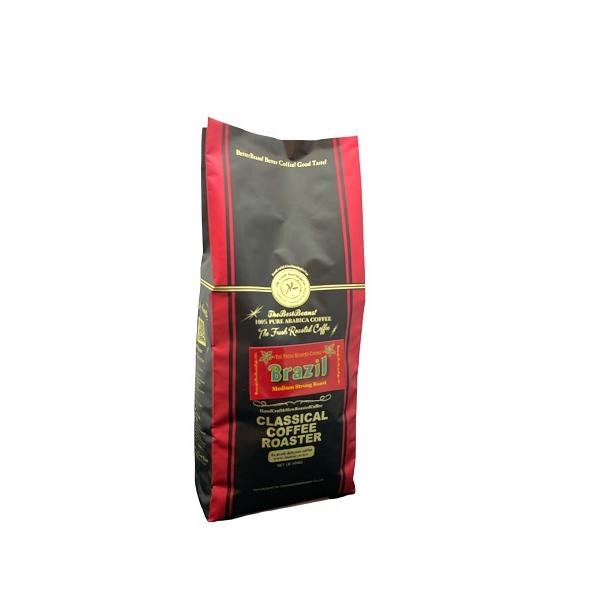 ■CLASSICAL COFFEE ROASTER Brazil Santos sc17/18 whole bean 1lb(454g)・ロースト：Medium Strong（中深煎り）