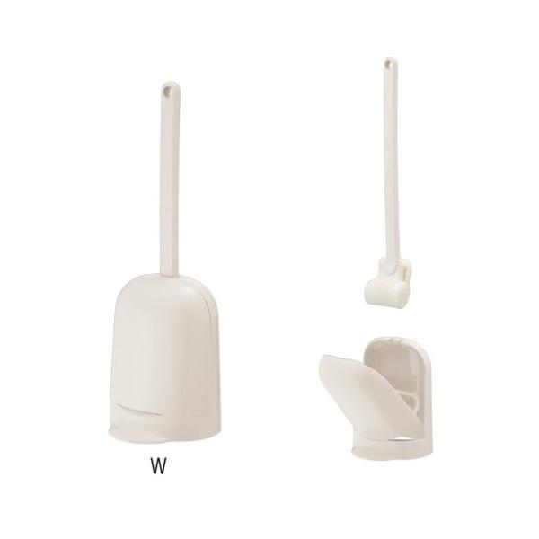 ★すっきりスマートなケース付きのトイレ用ブラシです。■仕様■材質…ボディ・ハンドル：PP、ブラシ：ナイロン不織布寸法（約）…幅135×奥行127×高さ380ミリ規格色…ホワイト（白）重量…約200グラム●塩ビ不使用品番…CL800-000X-MB