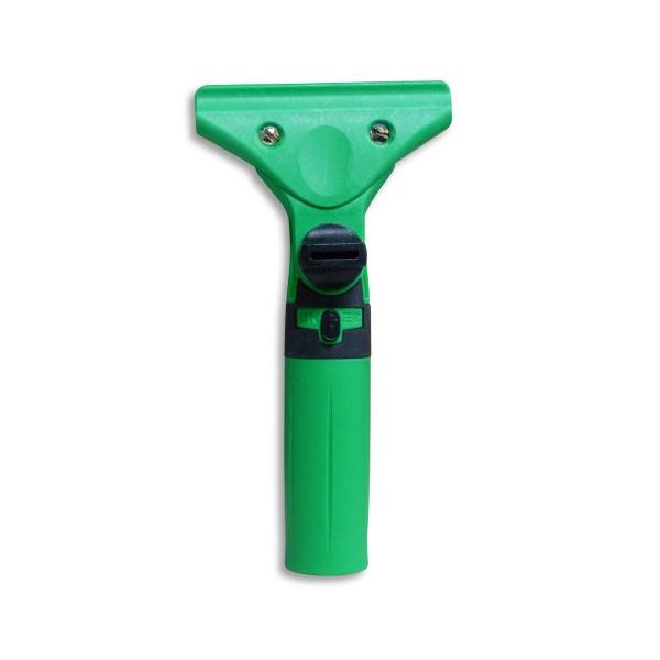 【直タイプ：植栽等で窓に近づけない時のポールを用いた作業に最適】●握りやすく軽量なグリップの形状・素材。●ラバー付グリップで、滑りにくい。●ネジ止め式なので、ポール作業によるチャンネル脱落の心配がありません。