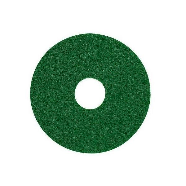 表面洗浄作業用ナイロン不織布に研磨砥粒を塗布したフロアパッド水または、洗浄剤を併用し樹脂ワックスの洗浄作業に使用しますサイズ：15インチ材質：ナイロン繊維色：緑