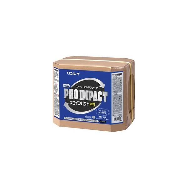 【商品名】NEW プロインパクト 中性【メーカー名】リンレイ【容量】18L【希釈倍率】10〜100倍【液性】中性【特徴】天然バラエキス「ローズウォーター」＆植物系界面活性剤配合により、油汚れなどにも高い洗浄力を発揮。
