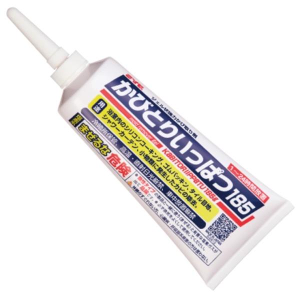 商品名：業務用かびとりいっぱつ内容量：185g主成分：次亜塩素酸塩、ゲル化剤、水酸化カリウム(0.9%)、界面活性剤(ポリオキシエチレンアルキルエーテル)液性：アルカリ性(pH13)使用濃度：原液用途：浴室内のシリコンコーキング、ゴムパッキ...