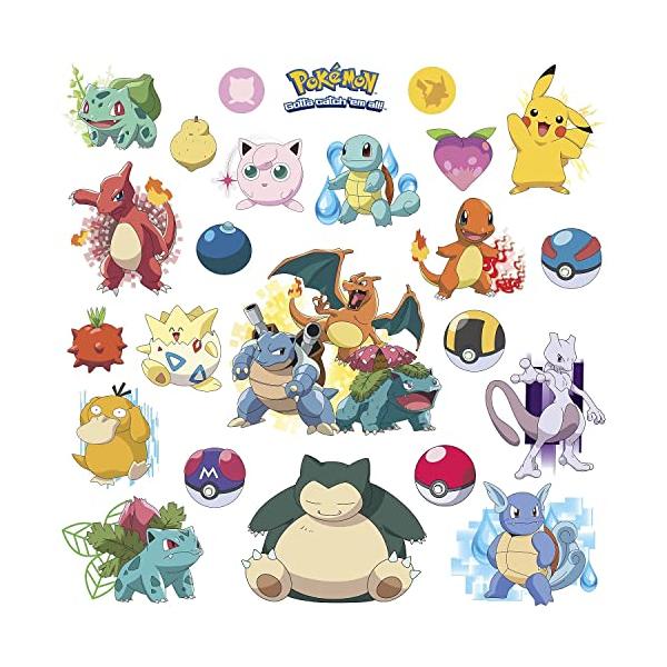 米国製。24枚の壁用デカール。デカールのサイズは幅2インチ x 高さ2インチから幅10インチ x 高さ8.75インチです。貼り付け簡単 - 裏紙を剥がして貼るだけ。凹凸のない面であればどんな場所にも貼り付けられます。ステッカーは剥がして貼り...