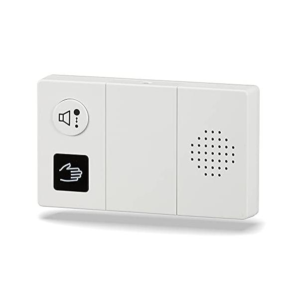 外形寸法：（約）幅120×高さ70×奥行21mm使用電池：単3形乾電池×2本（別売）電池寿命：約3000回 ※新品アルカリ乾電池使用の場合センサー：約5cm（手をかざす場合のセンサー検知距離）動作時間：約25秒（流水音が流れます）