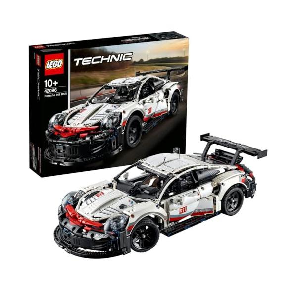革新的なエンジニアリングとデザインのアイコンであるレゴ テクニックのポルシェ911RSR(スポーツカー)を組み立て探索しましょう。この自動車はエアロダイナミックなボディ、黒いスポーク、差動装置、タイヤ、独立懸架、可動ピストン付きの6気筒のボ...