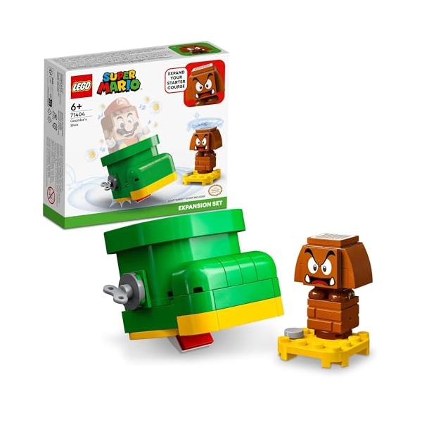 敵を踏んづけよう ? 飛んで跳ねて回転してコイン集めを楽しめるレゴスーパーマリオ クリボーのくつ(71404)クリボーのフィギュア ? ブロックで組み立てたくつに入ったクリボーがクリエイティブなコース作りに仲間入り踏んで、回って ? レゴマ...