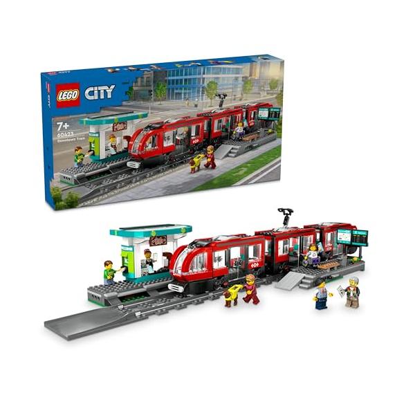 路面電車で遊ぼう ? 電車でのおでかけやのりもののおもちゃが大好きなお子さまにぴったり(対象年齢:7才以上)セットの内容 ? 路面電車モデルと、乗降プラットホームとコーヒーショップのついた停留所を組み立てるのに必要なパーツと、ミニフィギュア...