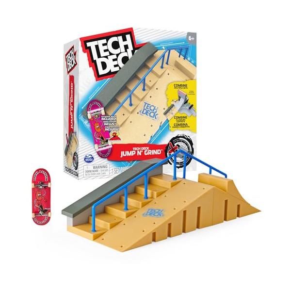 TECH DECK(テックデッキ) Jump N Grind X-Connect Park Creator カスタマイズ可能 組み立て式スロープセット 専用指板付き 6歳以上内容:テックデッキ指板 1 台、スロープ1個、取り付けスロープ1個...