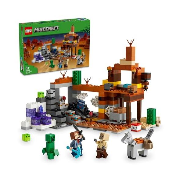 廃坑で遊ぼう ? ゲームの世界を自分の手でつくり上げ、キャラクターのフィギュアと遊べる組み立てセットです(対象年齢:8才以上)マインクラフト特製フィギュア ? 荒野の冒険者、クリーパー、洞窟グモ、ハスク、ウサギの赤ちゃん、チェスト付きの鞍を...